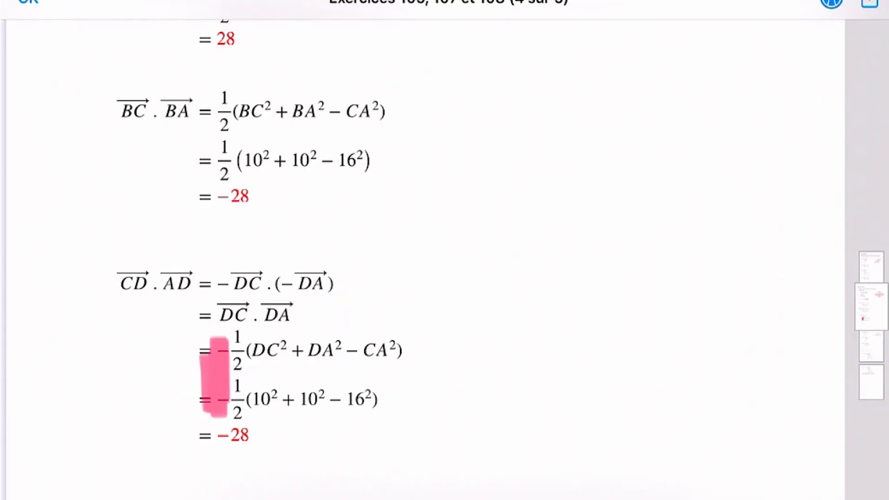 1ère G - Théorème d'Al-Kashi - YouTube