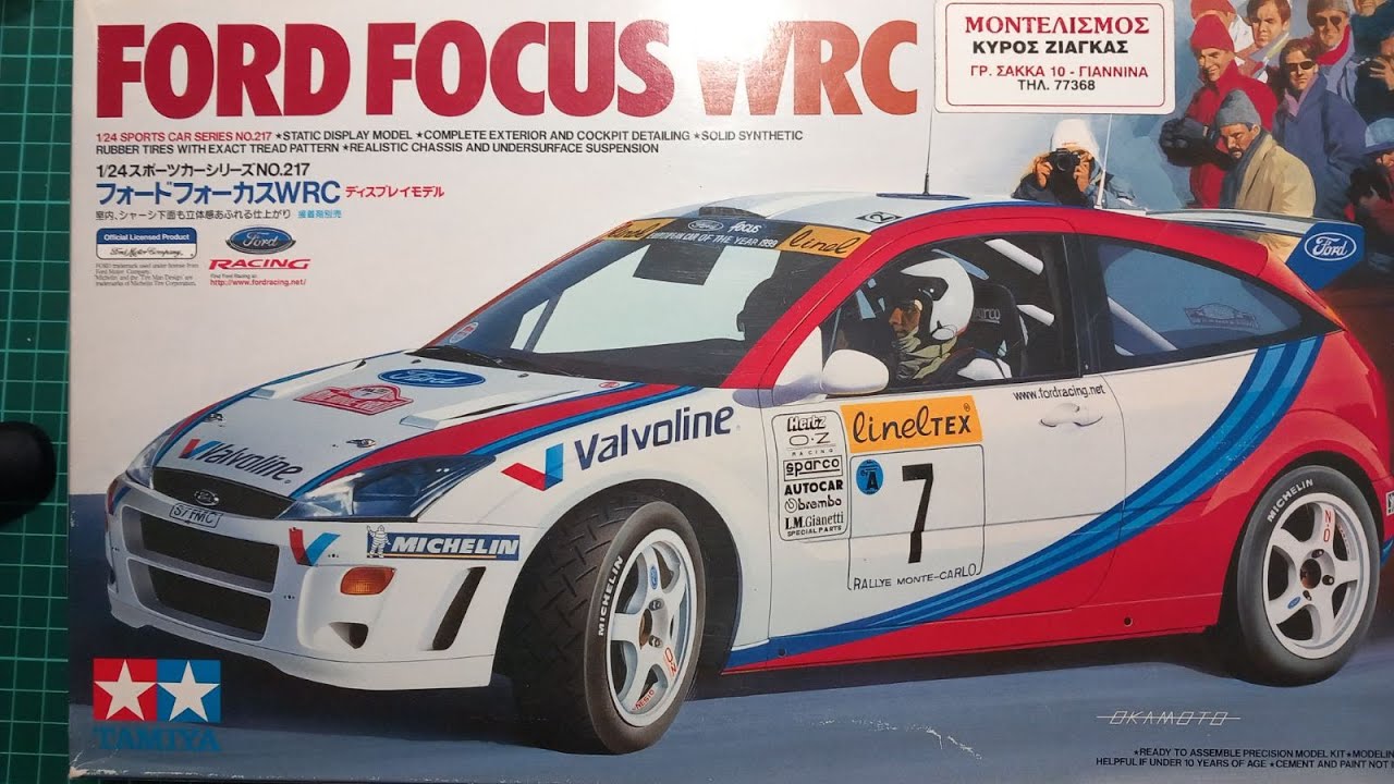 FORD FOCUS WRC 1/24 TAMIYA ITEM 24217 UNBOXING REVIEW - YouTube