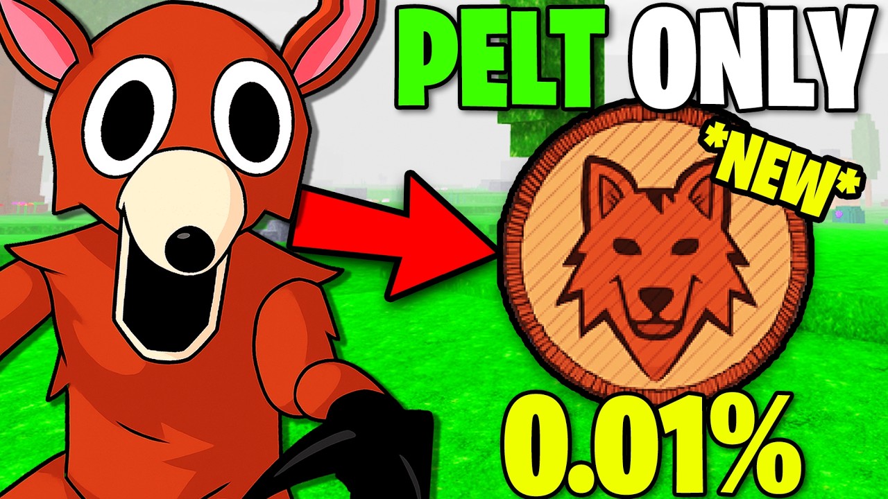 Using ONLY PELT TRADER LOOT To Survive 99 Nights In The Forest! - YouTube