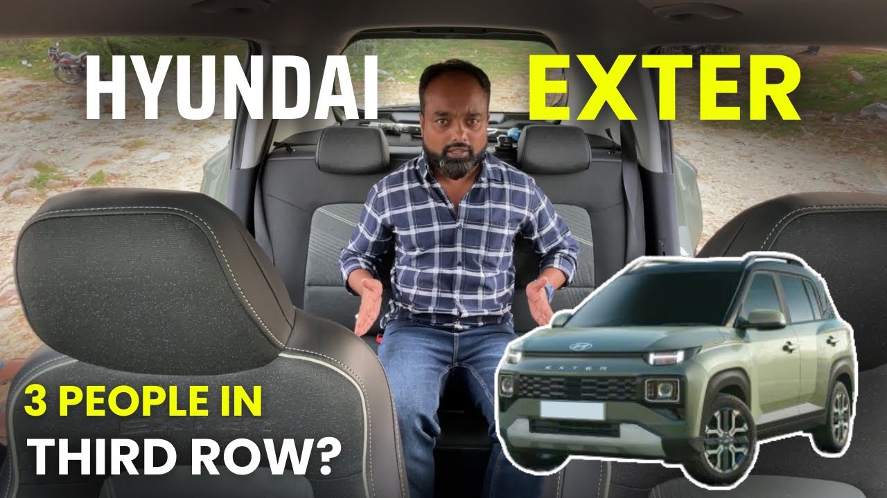 Hyundai Exter Review - Can 3 Sit In Second Row? - YouTube