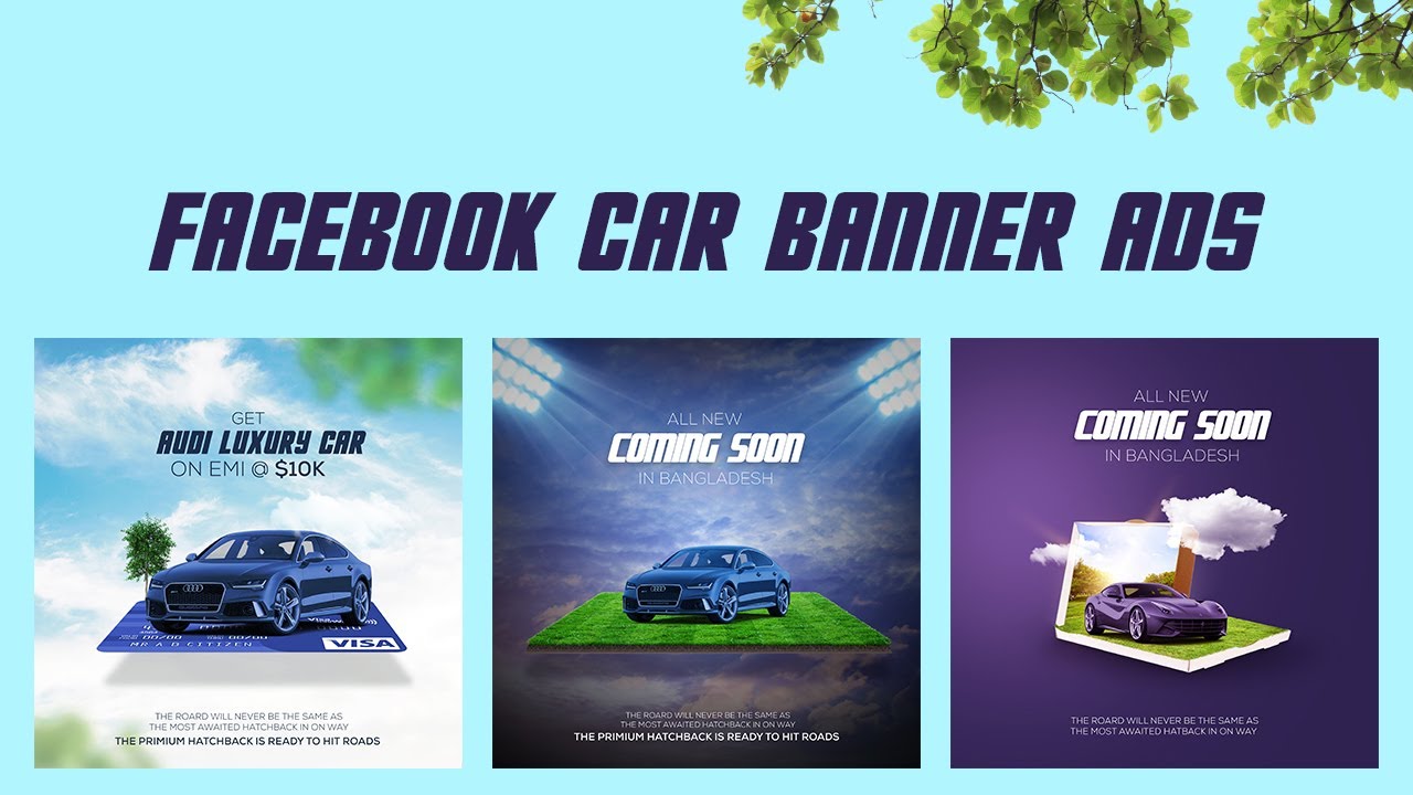 Facebook Car Banner Ads design for social media advertisement - Adobe ...