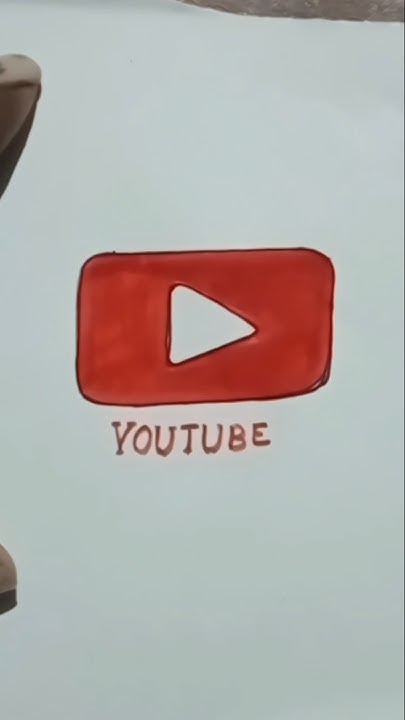 How to draw youtube logo easy #drawing #youtubelogo #youtubekaisebanaye ...