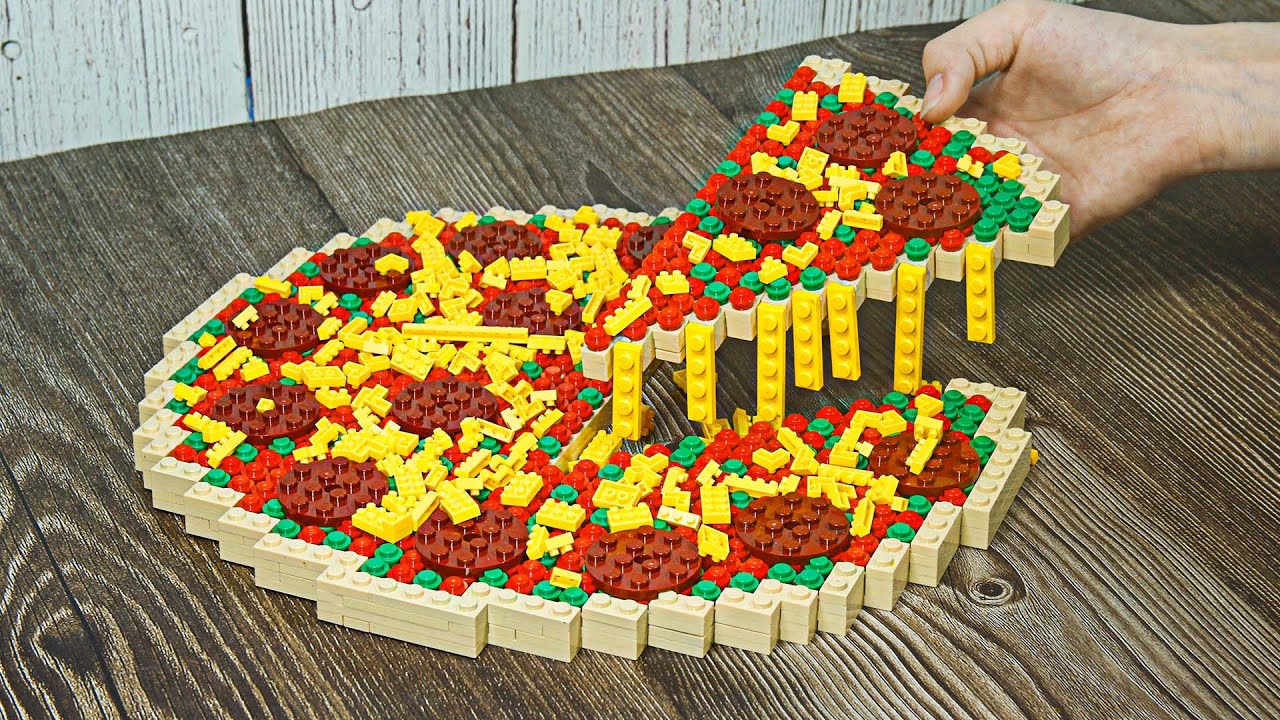 BEST OF LEGO FOOD IRL: Мод на пиццу майнкрафт | LEGO FOOD Кулинарные и ...