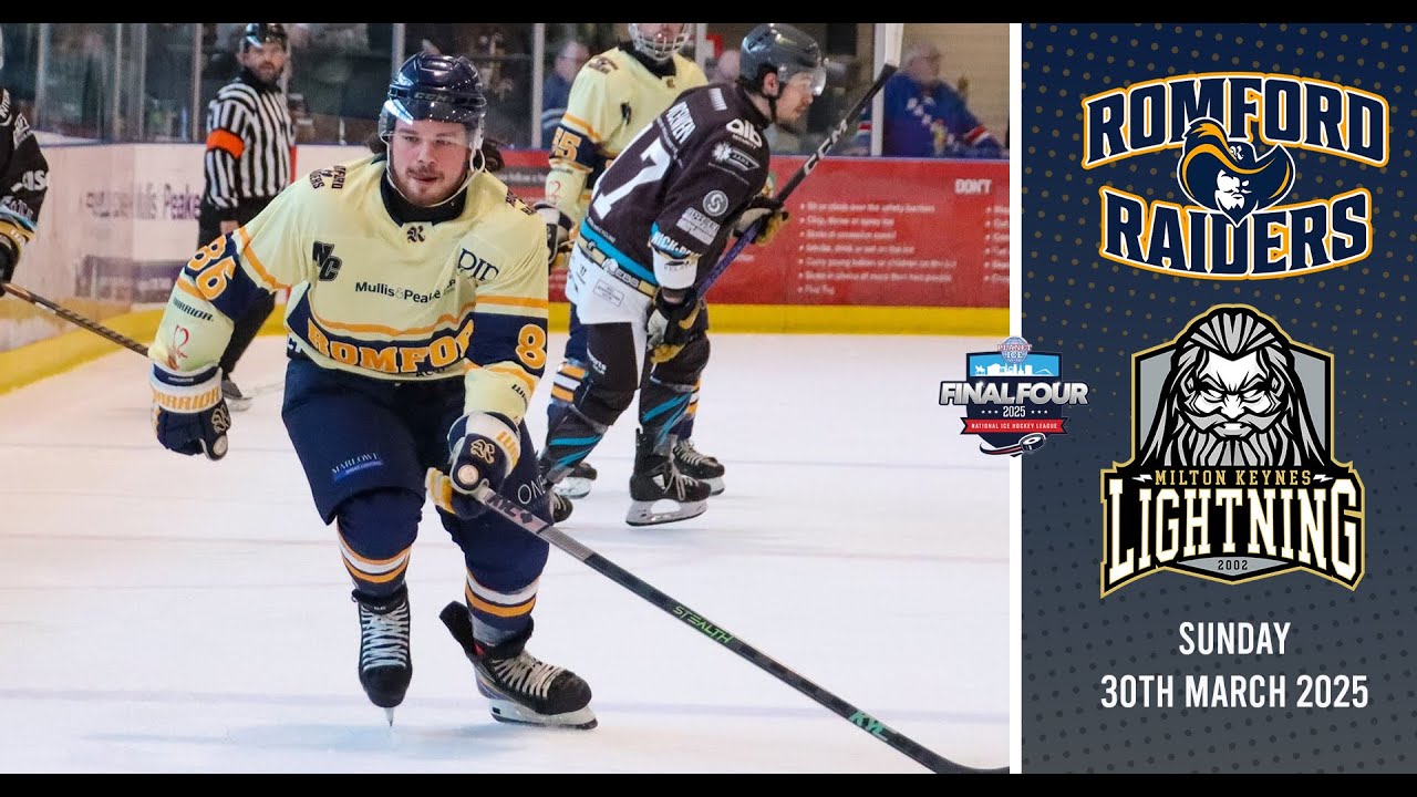 ROMFORD RAIDERS vs MK LIGHTNING | NIHL Playoff Week 1 | HIGHLIGHTS ...