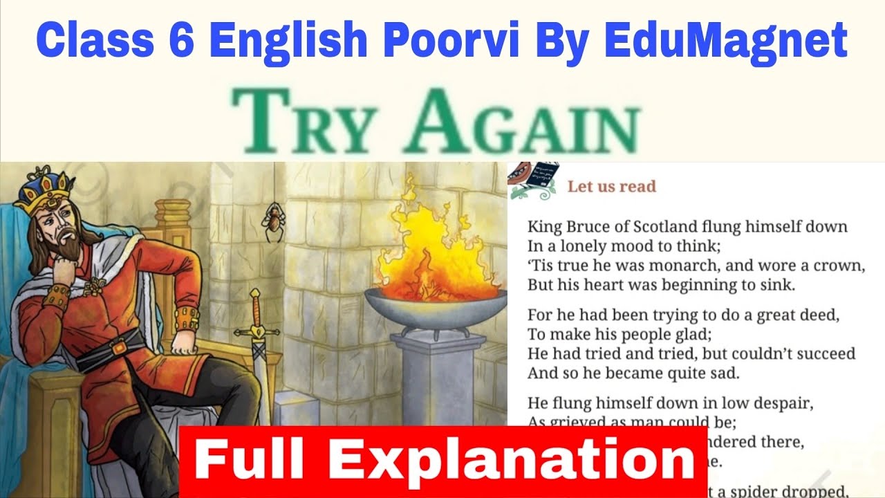 NCERT Class 7 English Poorvi chapter 2 Try Again Poem | EDUMAGNET - YouTube