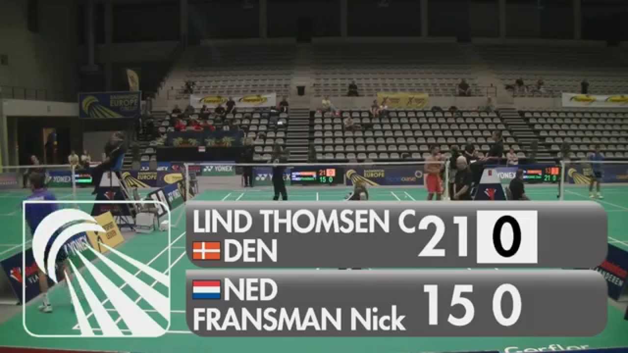 Christian Lind Thomsen vs Nick Fransman (MS, 1/4 Finals) - 2015 Belgian ...