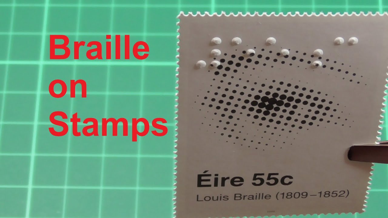 Braille On Stamps #philately #stampcollecting #braille - YouTube