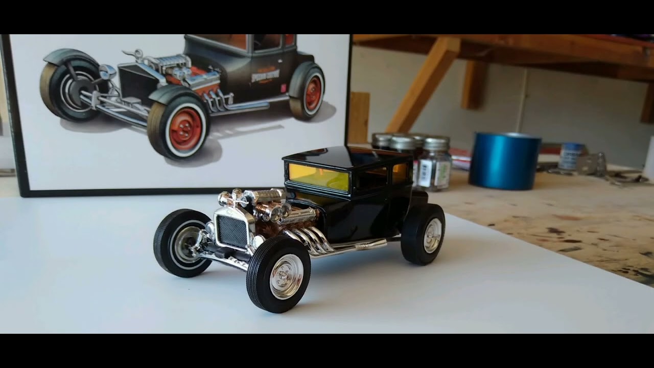 1925 chopped model t hot rod 1/25 scale - YouTube