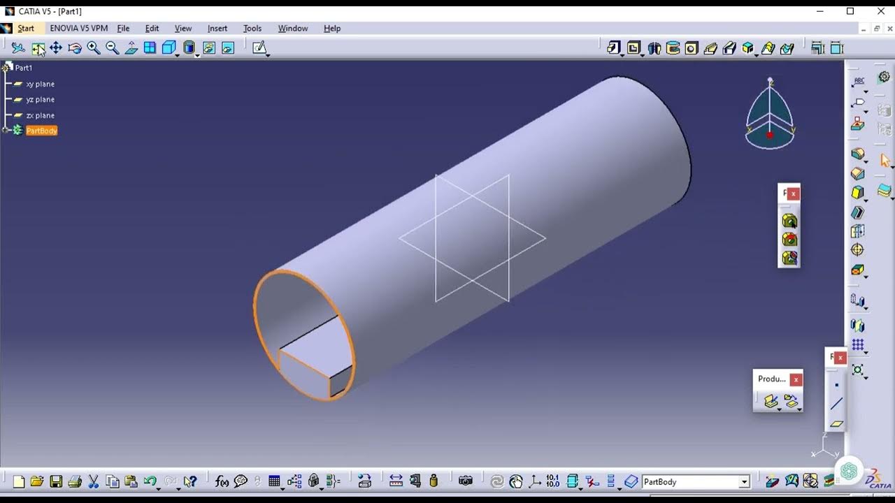 Title: CATIA V5 Part Design Tutorial | Creating Cylindrical Parts in CATIA V5 - YouTube