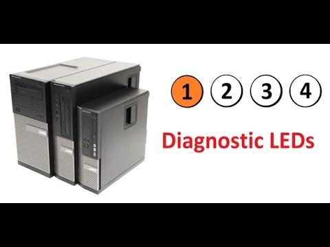 dell optiplex 9010,7010,990,790,980,780 diagnostic LED indicators lights 1 - YouTube