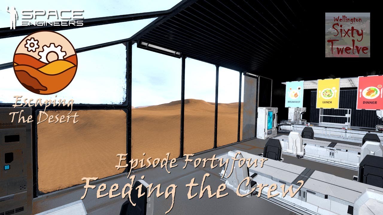 Escaping The Desert EP44 - Feeding the Crew (Space Engineers) - YouTube