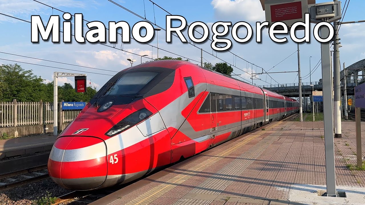 FRECCIAROSSA, ITALO, and More Trains at Milan Rogoredo Station - YouTube