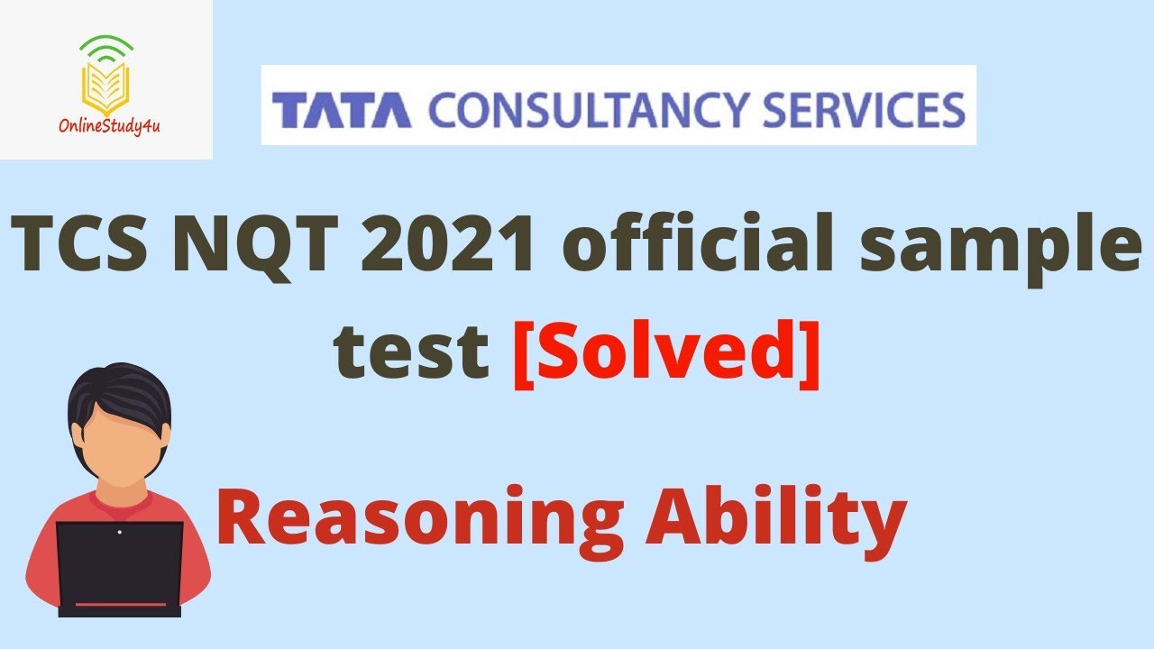 TCS NQT 2021 Official Sample Test solved | Complete Reasoning Ability ...