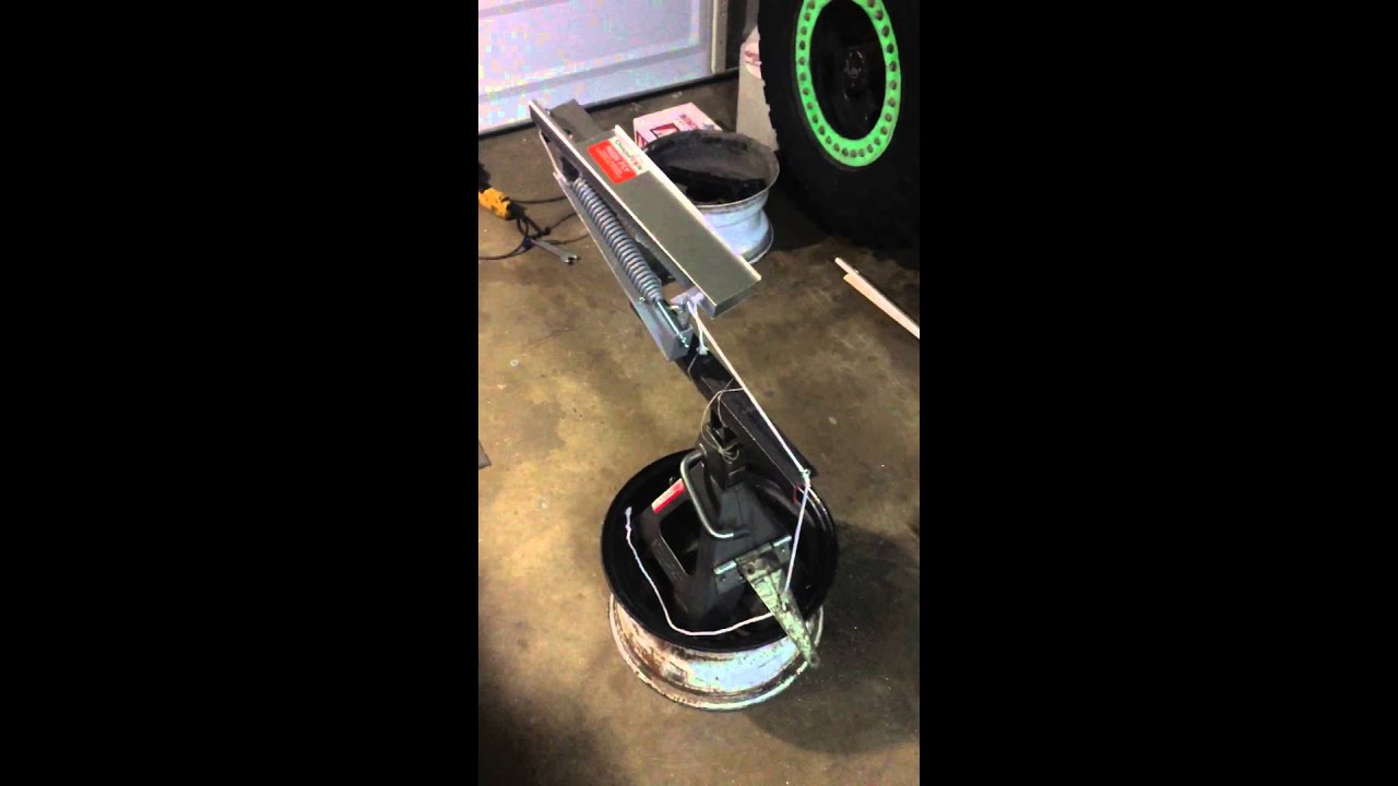 Clay launcher Tire mounted - YouTube