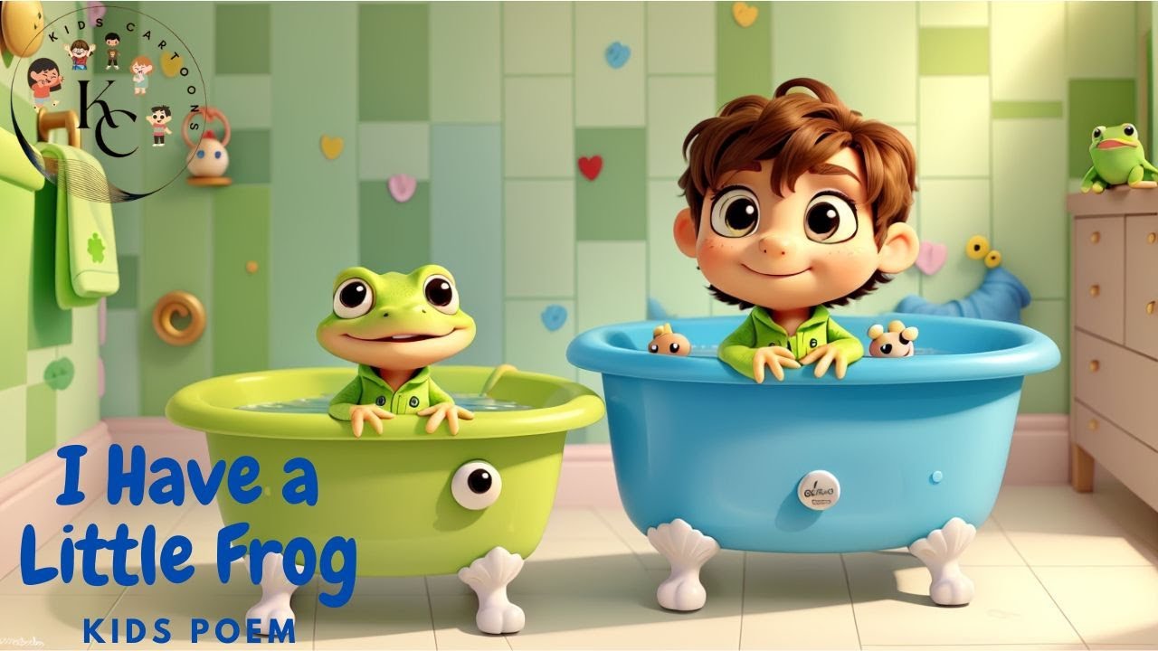 KIDS CARTOONS, KIDS POEMS, KIDS SONGS, I Have a Little Frog - YouTube