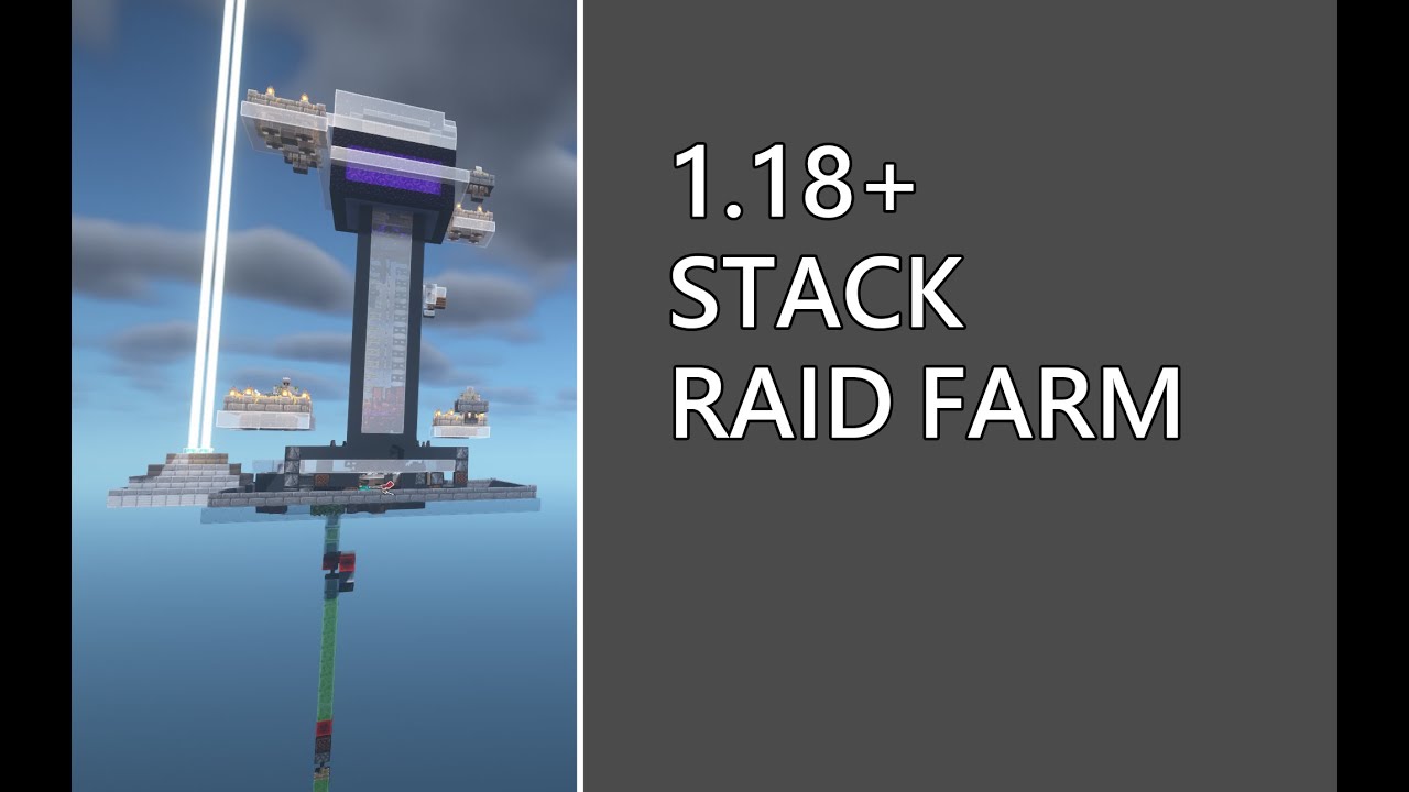 【1.18+】imporved stack raid farm for 1.18+ version - YouTube