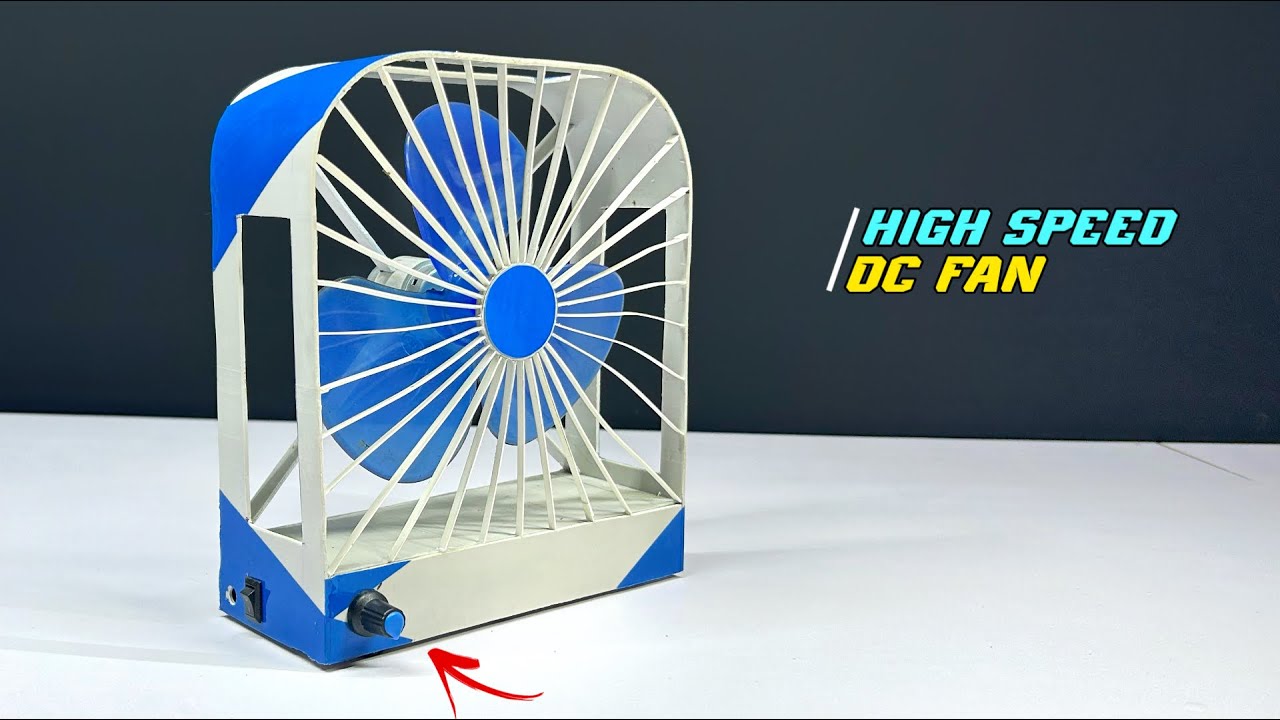 Rechargeable DC Fan ।। how to make high speed DC fan using PVC Pipe ...