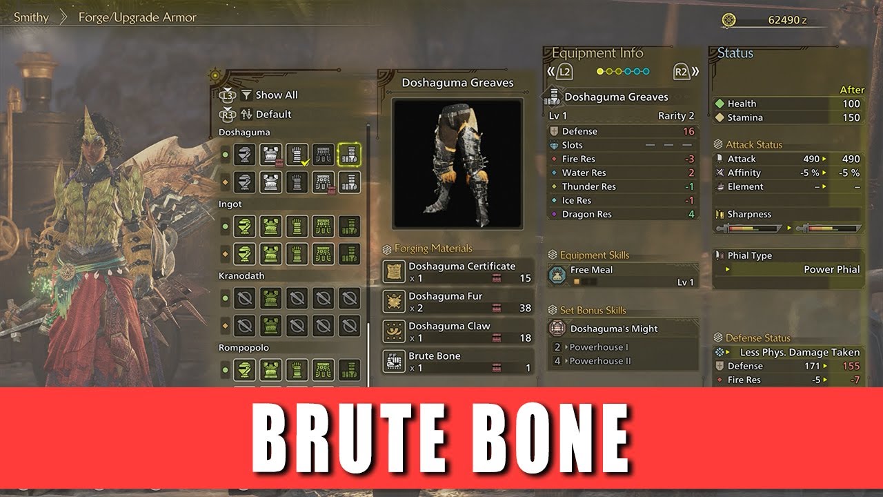 Brute Bone Monster Hunter Wilds - How to get Brute Bone - YouTube