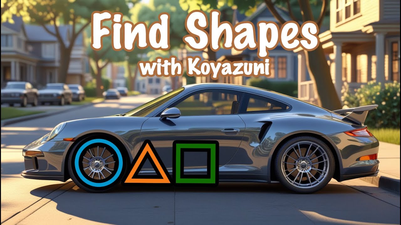 Shapes Adventure! Let’s Find Circles, Triangles & Squares! Kids English ...