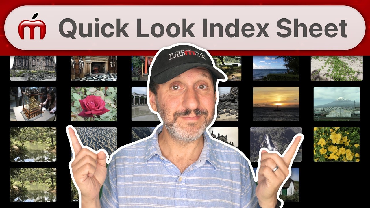 Previewing Images With the Quick Look Index Sheet - YouTube