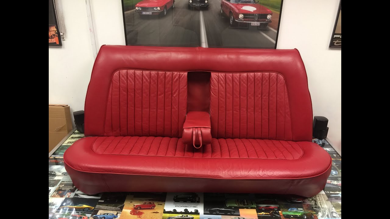 Jaguar Mk1 front seats and rear seat restoration - YouTube