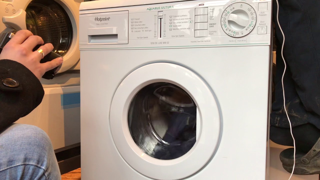 Hotpoint WM32 Cotton 60° part 4 - YouTube
