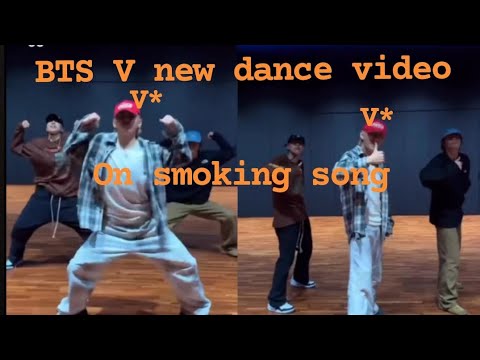 BTS V new dance video on smoking challenge | BTS V insta dance video # ...