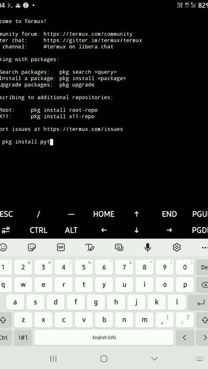 How to download python in termux with command line - YouTube