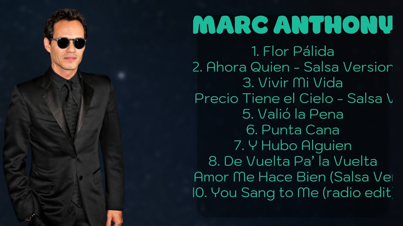 Marc Anthony ~ Greatest Hits Full Album ~ Best Old Songs All Of Time ...