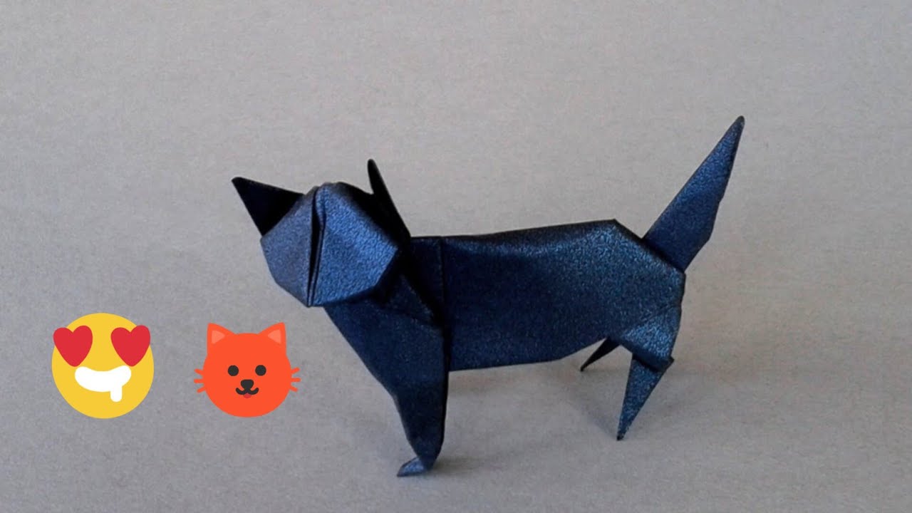 cómo hacer un gato de origami paso a paso (John montroll) - YouTube