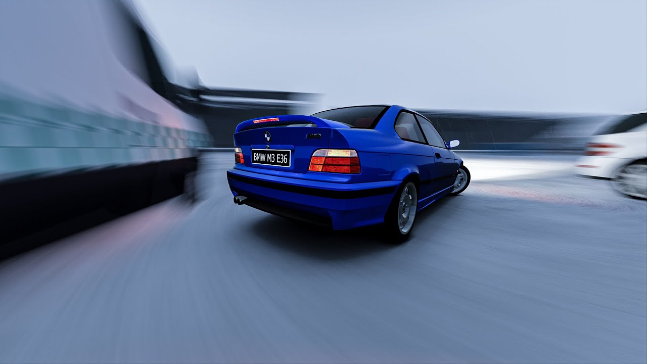 BMW M3 E36 drifting on winter Red Ring w/ DS4 - YouTube