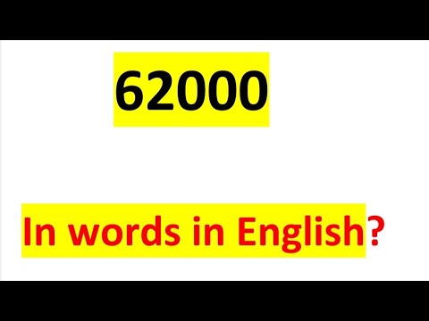 How to write 62000 in words??#spelling #pronunciation #grammar - YouTube