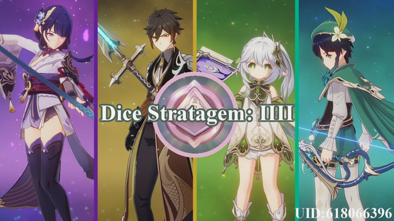 Dice Stratagem IIII (Platinum Pink) || Archon Team + Builds || Genshin ...