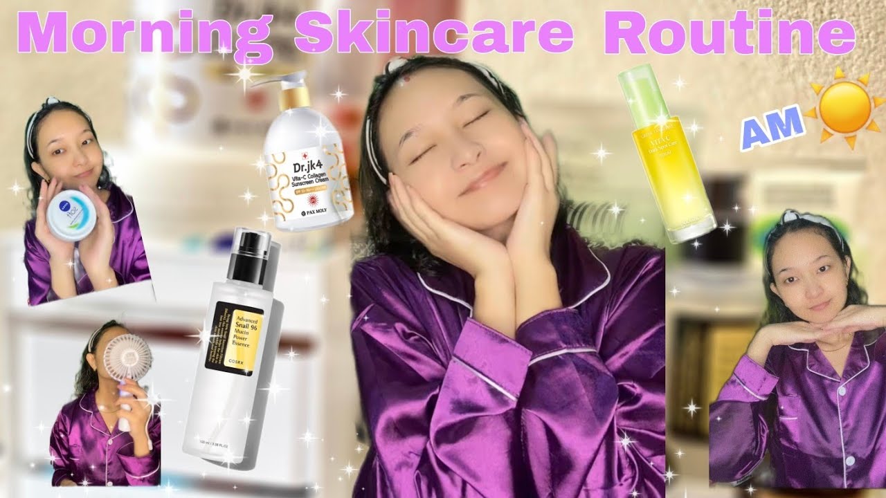 My basic morning skincare routine for glowing, dewy & glass skin! - YouTube