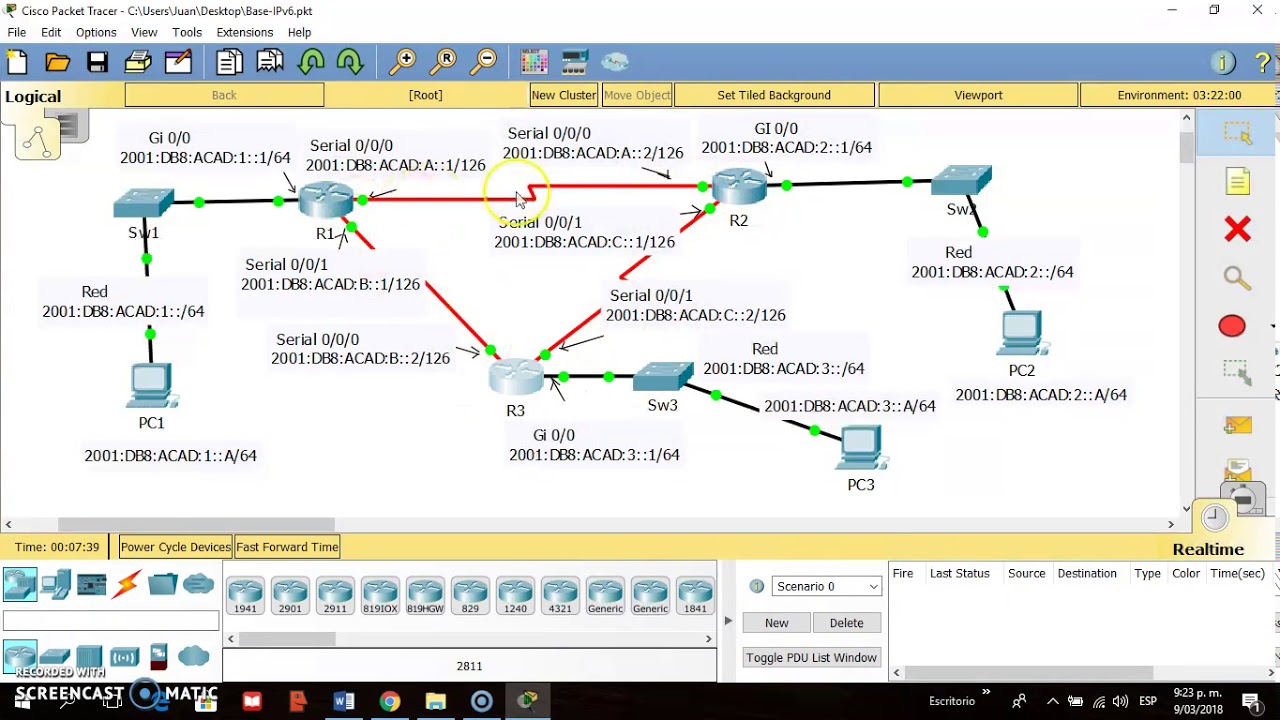 Configurando Enrutamiento RIPng IPv6 - YouTube