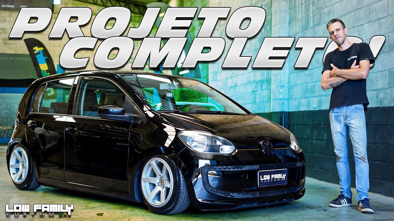 VW UP COM SUSPENSÃO A AR E RODAS ARO 15 TALA 8, PROJETO FINALIZADO! EP ...