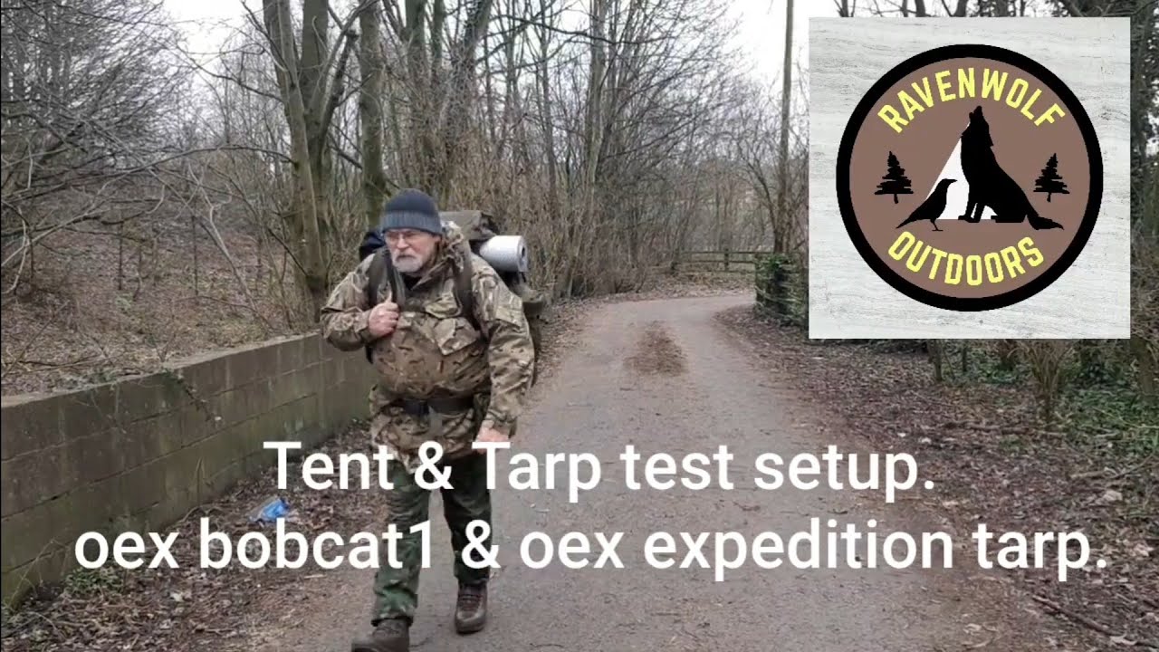 Oex bobcat 1 and Oex expedition tarp test setup - YouTube