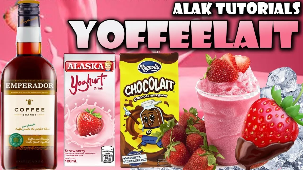 Emperador Coffee YOFFEELAIT Alaska Yoghurt + Chocolait Pinoy Cocktail | Alak Tutorials 150 - YouTube