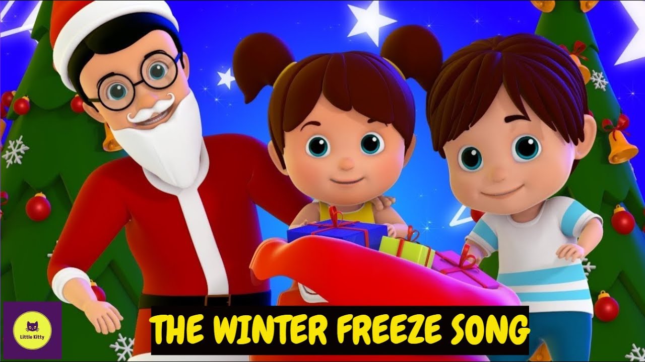 Winter Freeze Dance- Christmas Song for Kids | Santa Christmas song ...