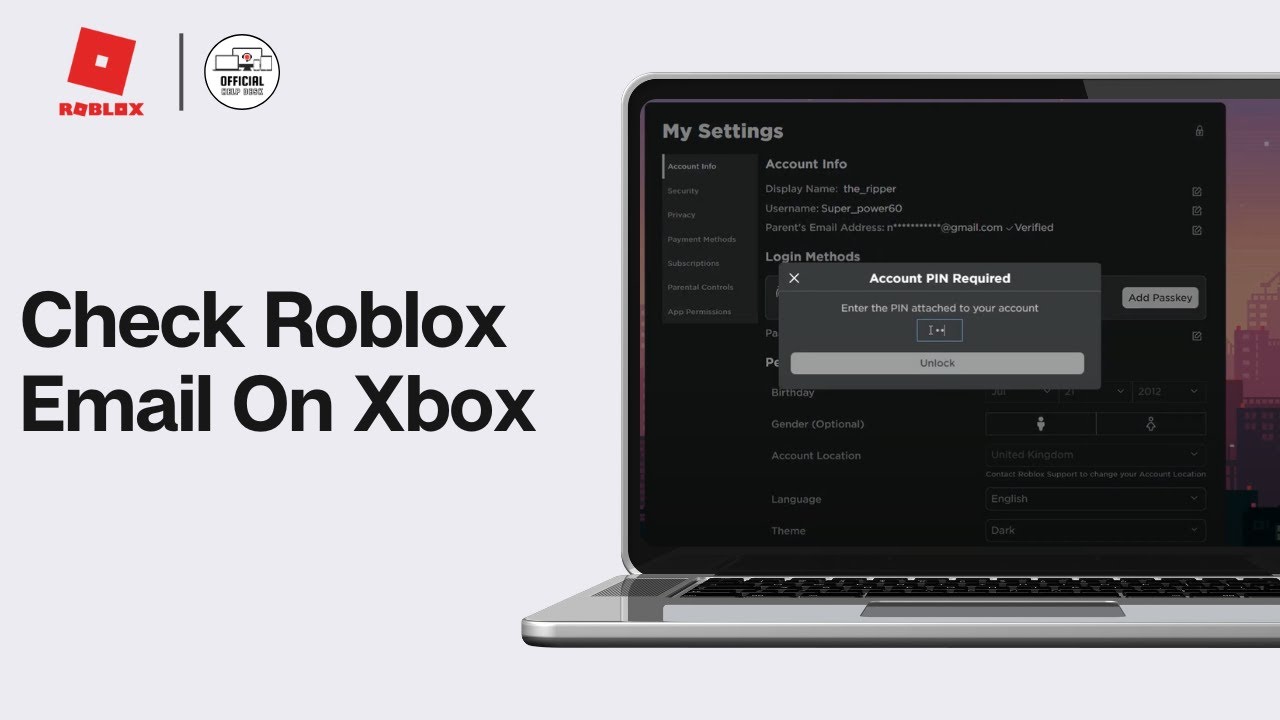 How To Check Roblox Email On Xbox 2024 (EASY) - YouTube