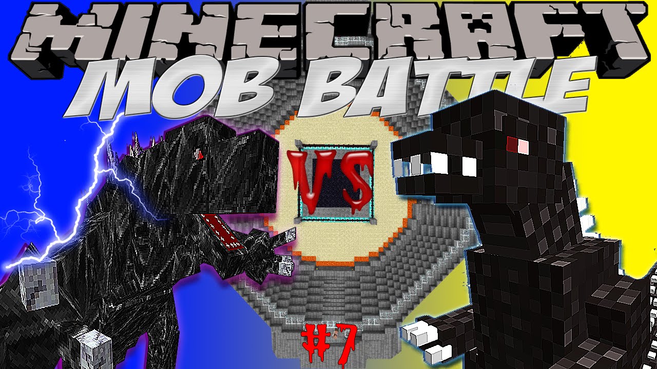 MOBZILLA VS GODZILLA Битва мобов в Minecraft! "Mob Battle" - YouTube