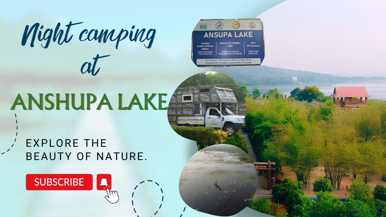 Night Camping at Anshupa Lake II Travel Vlog II #caravan #camping # ...