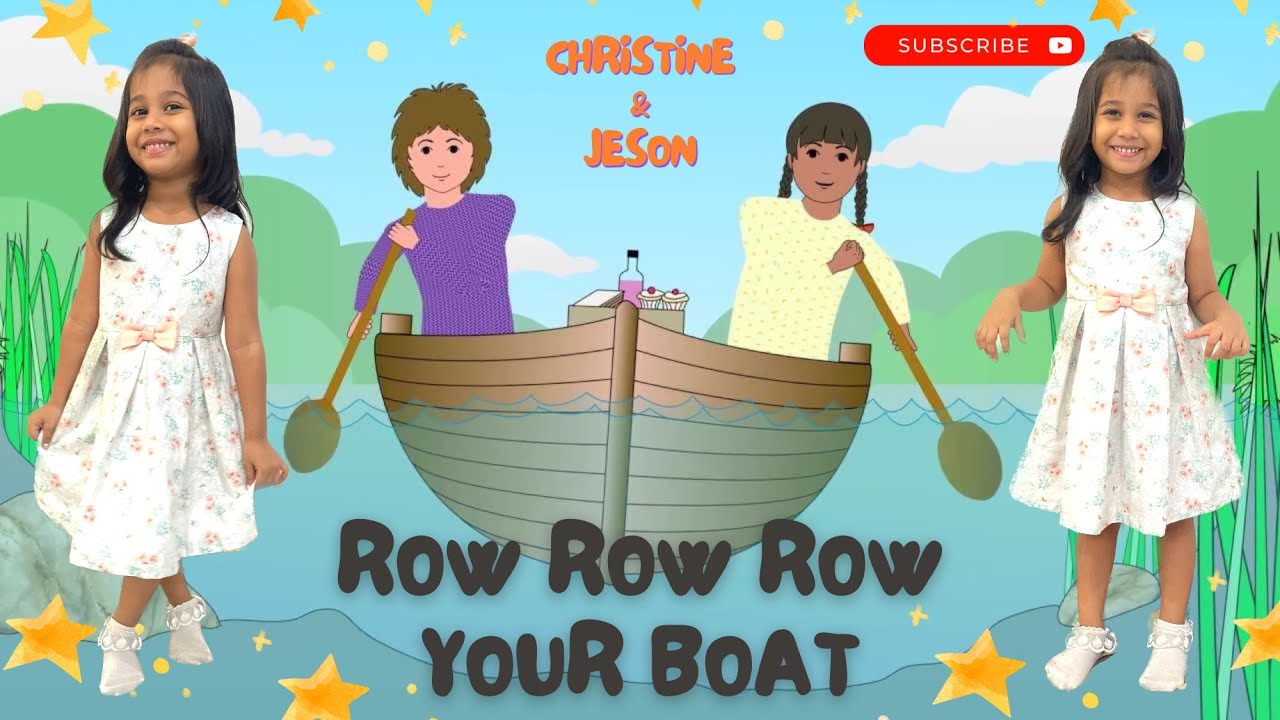 Row Row Row your boat with action | kids songs dance along | kids ...