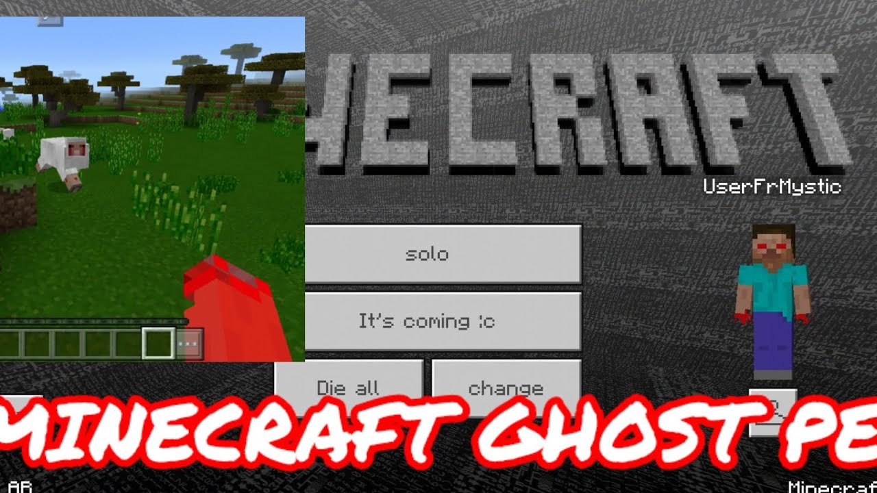 MINECRAFT GHOST PE — В ЭТОЙ ВЕРСИИ НЕВОЗМОЖНО СПОКОЙНО ВЫЖИВАТЬ! - YouTube