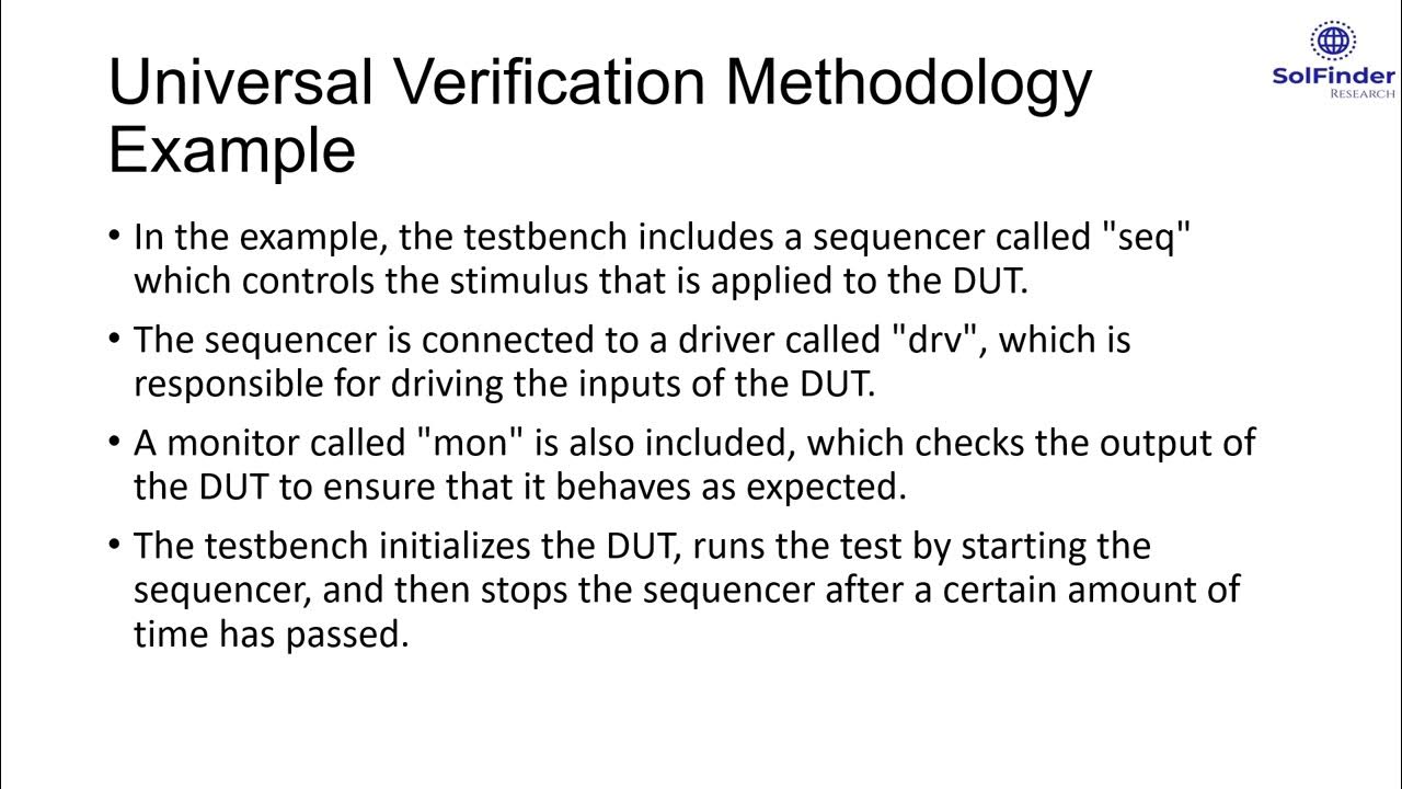 Universal Verification Methodology - YouTube