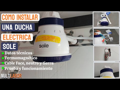 Como INSTALAR una DUCHA Eléctrica | Ducha Electrica sole🚿