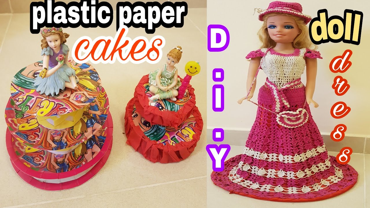 How to Make Fake Cakes Using Plastic Plates - YouTube