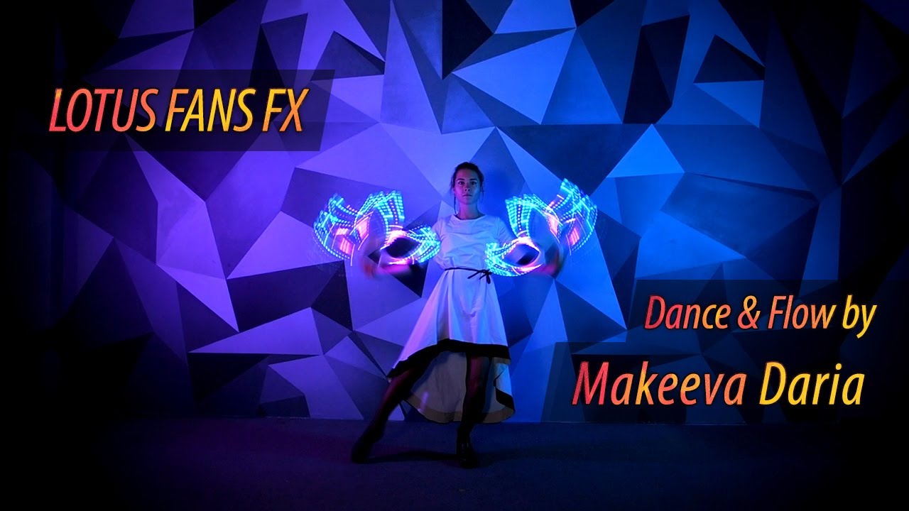 LED Lotus Fans / Flow & Dancing / Demonstration - YouTube