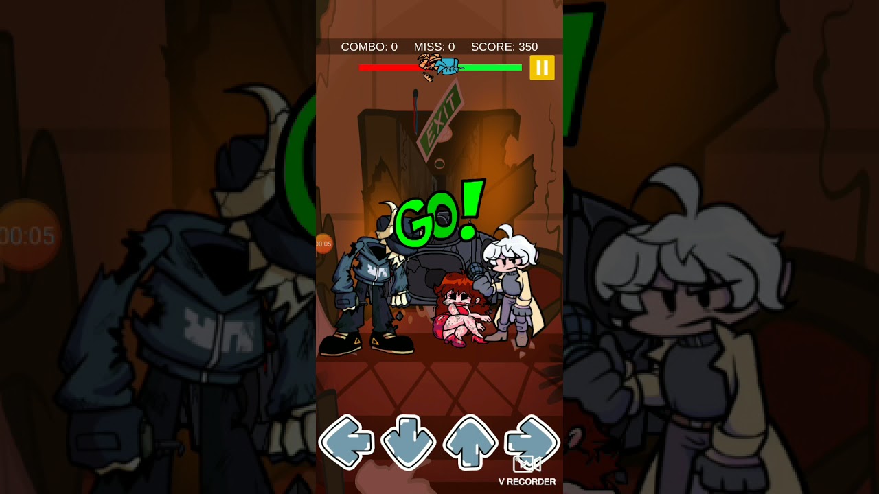 fnf con notas abajo - YouTube