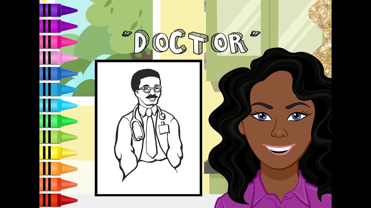 COLORING A DOCTOR👨‍⚕️| ART LEARNING ACTIVITY FOR KIDS | MS.COURTNEY'S ...